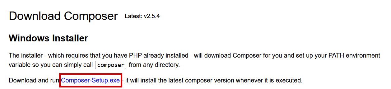 PHP Composer auf Windows 10 installieren - IONOS