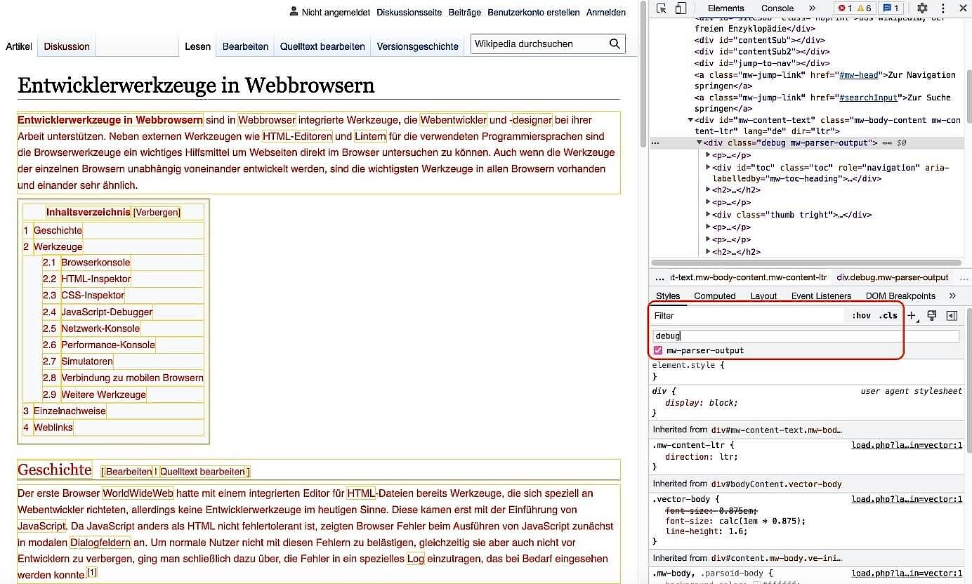 Chrome Developer Tools & DevTools in Safari/Firefox - IONOS