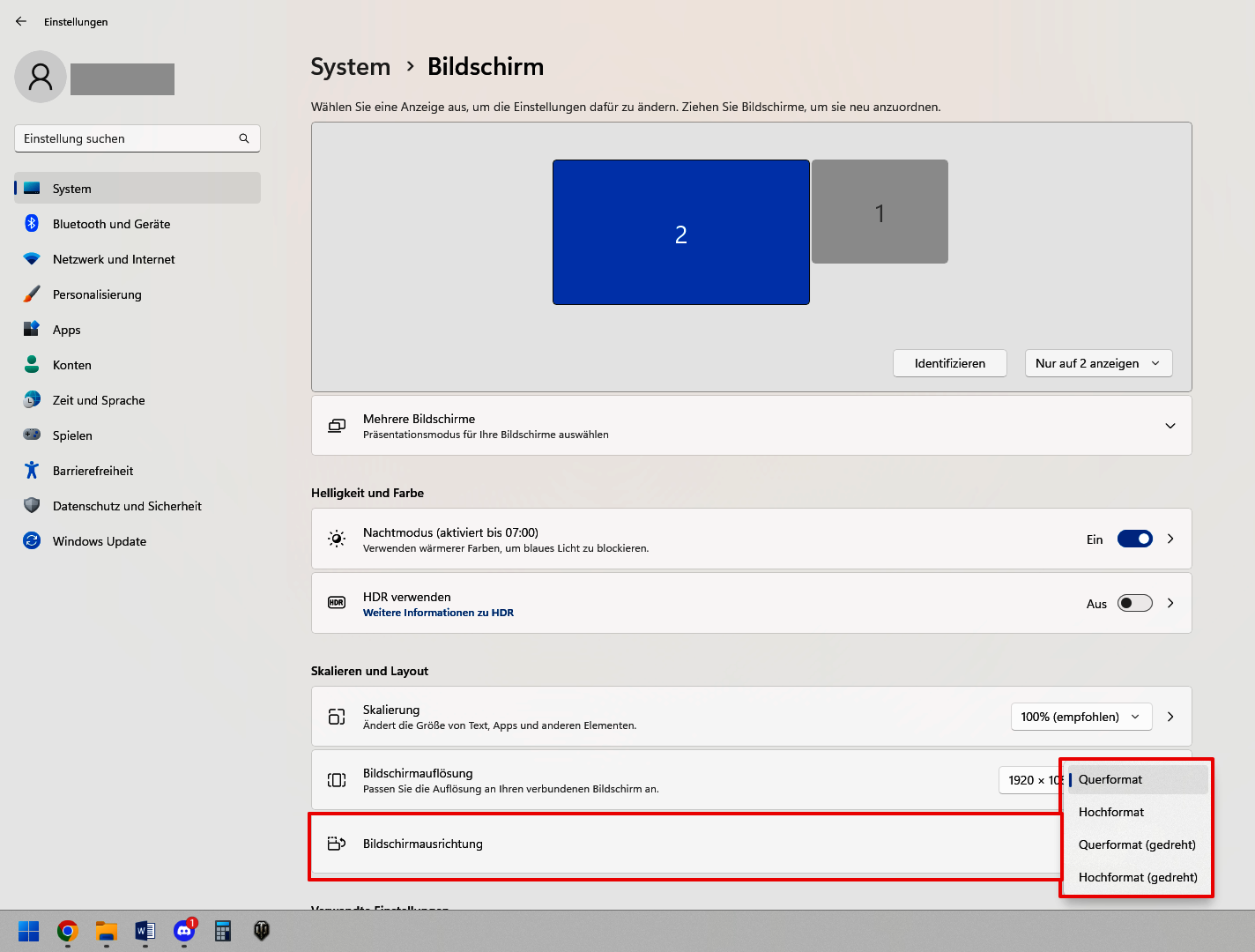 Bildschirm drehen bei Windows 11 - IONOS